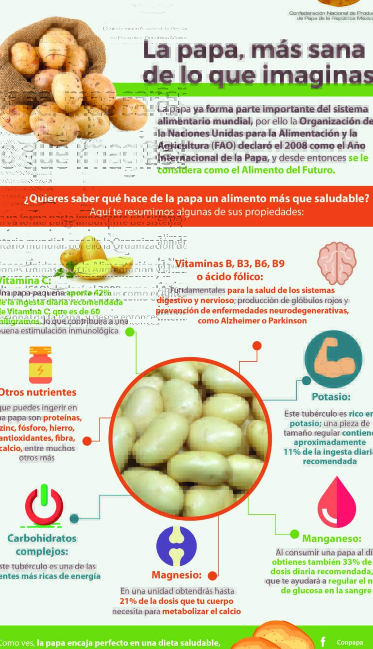Descubre los beneficios del potasio en las papas: una fuente natural y ...